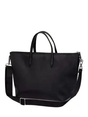 Lacoste Lacoste L12.12 Logo-Patch Tote Bag Black