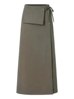 DRYKORN Wrap-style Midi Skirt With Pouch Detail - Grey