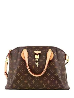 LOUIS VUITTON Rivoli Monogram Canvas Mm Satchel - Brown