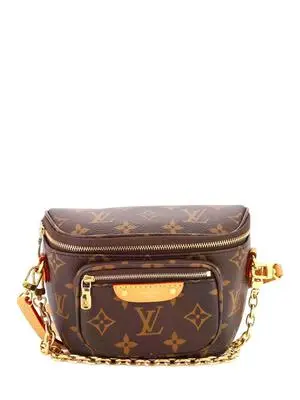 LOUIS VUITTON Monogram Canvas Mini Belt Bag - Brown