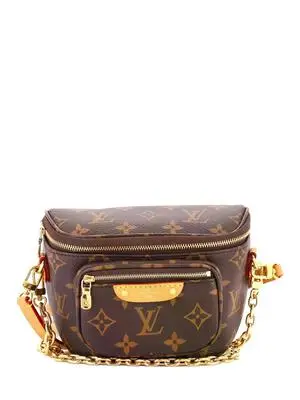 LOUIS VUITTON Louis Vuitton Monogram Canvas Mini Belt Bag Brown
