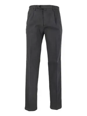 BRIGLIA 1949 Pleated Straight-leg Trousers - Grey