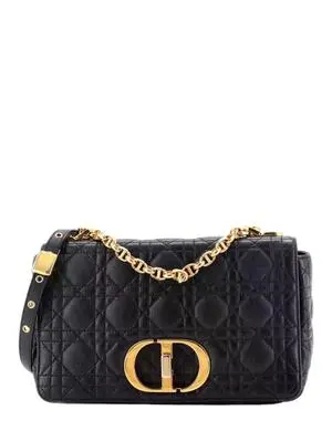 DIOR Christian Dior Caro Cannage Quilt Calfskin Shoulder Bag