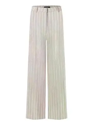 CAMBIO Cambio Mira Pinstripe Wide-Leg Trousers