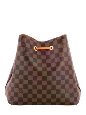 LOUIS VUITTON Neonoe Handbag Damier Leather Mm Bucket Bag - Brown