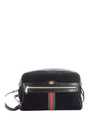 GUCCI Ophidia Shoulder Bag Suede Small Crossbody Bag