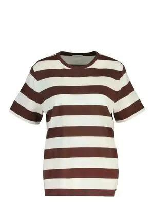 Gant Horizontal Stripe T-shirt - Brown