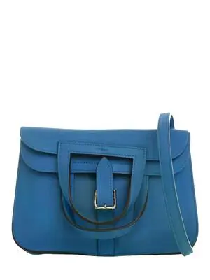Hermès Hermès 2017 Mini Halzan 22 Satchel Blue