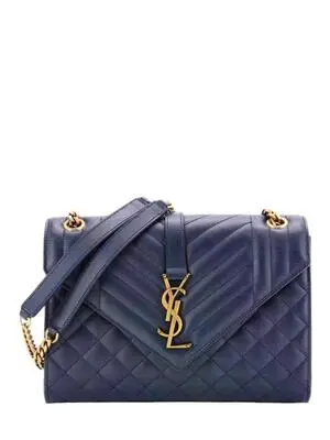 Saint Laurent Saint Laurent Monogram Envelope Satchel Shoulder Bag Blue