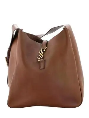 Saint Laurent Saint Laurent Le 5 A 7 Hobo Bag Brown