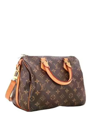 LOUIS VUITTON Speedy Bandouliere Monogram Canvas 25 Satchel - Brown