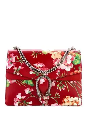 GUCCI Gucci Dionysus Blooms Print Leather Medium Shoulder Bag