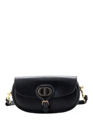 Dior Bobby Flap East West Crossbody Bag Leather - Black