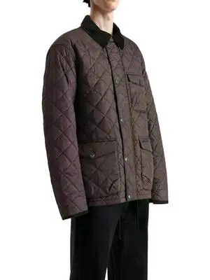 Barbour Hornby Quilted Corduroy-collar Jacket - Brown