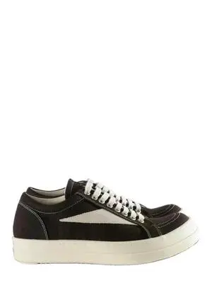 Rick Owens Rick Owens DRKSHDW Canvas Contrast-Stitch Sneakers Grey