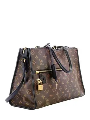 LOUIS VUITTON Popincourt Nm Monogram Canvas Satchel - Black
