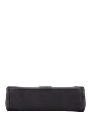 LOUIS VUITTON Chain Bag Monogram Leather Shoulder Bag - Black