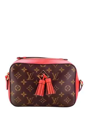 LOUIS VUITTON Monogram Canvas Leather Crossbody Bag - Red