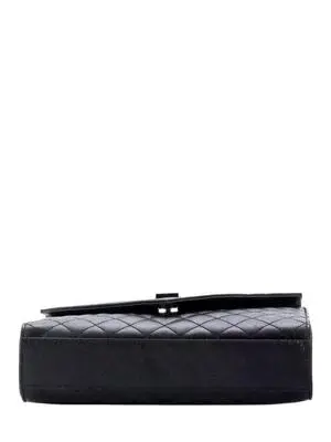 Saint Laurent Monogram Envelope Satchel Shoulder Bag - Black