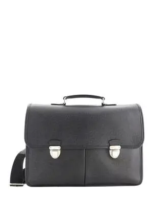 LOUIS VUITTON Louis Vuitton Anton Briefcase Taiga Leather Business Bag
