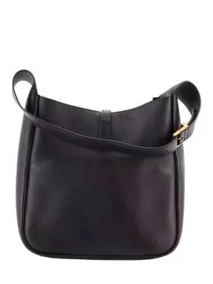 Saint Laurent Saint Laurent Le 5 A 7 Supple Leather Small Hobo Bag Black