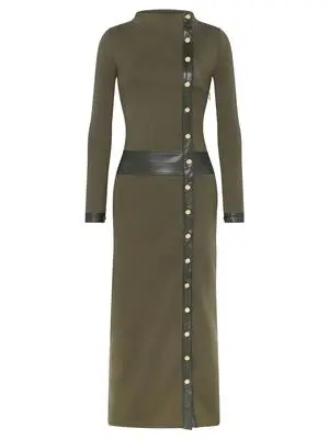 ZETAYE Margo Snap Dress Olive - Green