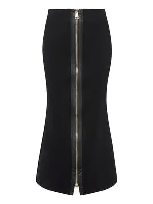ZETAYE Aria Zipper Skirt - Black