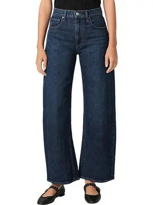 Paige Arellia Skimmer High Rise Barrel Leg Jeans - Visage