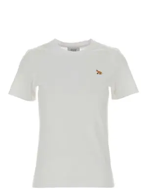 Maison Kitsuné Baband Fox" Regular Fit Cotton T-shirt - White