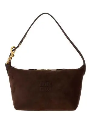 MIU MIU Miu Miu Suede Shoulder Handbag