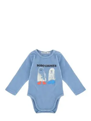 BOBO CHOSES Baby Jumpsuit With Graphic Print - Blue