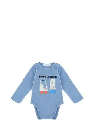 BOBO CHOSES Baby Jumpsuit With Graphic Print - Blue