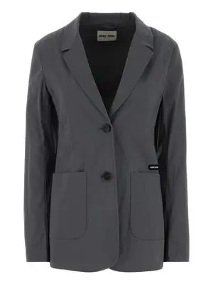 Miu Miu Tailored Jacket - Ferro