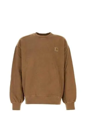 Carhartt Work In Progress Oversize Vista Sweat Cotton Sweatshirt - Brown