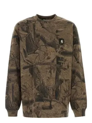 Carhartt Work In Progress Long Sleeve Feather Graphic T-shirt - Multi