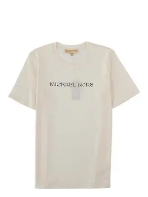 Michael Kors Logo Cotton T-shirt - Ivory
