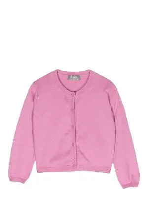 IL GUFO Mini Tricot Cardigan - Pink