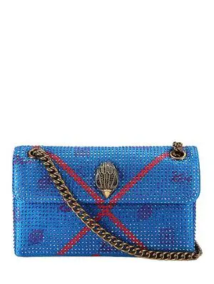Kurt Geiger Kensington Rhinestone Embellished Crossbody - Blue