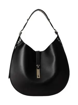 POLO RALPH LAUREN Polo Ralph Lauren Large Studded Leather Shoulder Bag