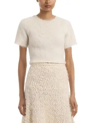 LIBEROWE Amelie Alpaca Blend Knitted Top - Ivory