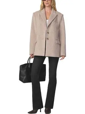 Joe's Jeans The Boyfriend Peak Lapel Blazer - Stone