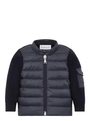 Moncler Padded Zip-up Cardigan - Midnight Blue