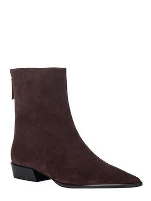 BLACK SUEDE STUDIO Pointed Toe Ankle Boots - Hot Fudge