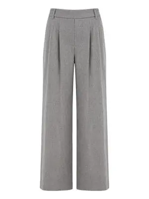 Ermanno Scervino Pleated Wide-leg Trousers - Grey