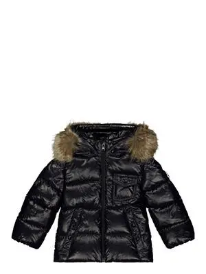 MONCLER Moncler Hooded Down Jacket With Faux Fur Trim