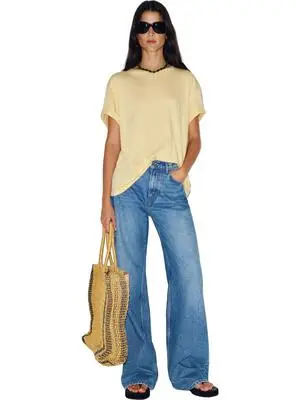 REFORMATION Liam Oversized T-shirt - Yellow
