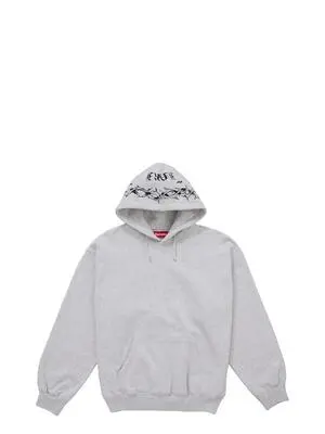 Supreme Forever" Graphic Hooded Sweatshirt - Heather Grey
