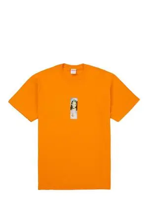 Supreme Prayer Card Box Logo Tee Shirt - Orange