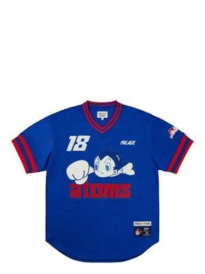 PALACE Palace Sankei Atoms Mesh V-Neck Jersey Blue
