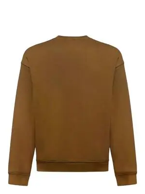 Lacoste Logo Patch Crew Neck Sweater - Brown